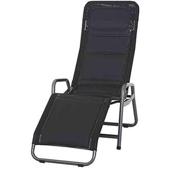 Siena Garden Kippliege Fano anthrazit/schwarz