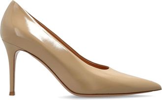 Gianvito Rossi Femme, Chaussures, Beige, Taille: 39 EU Chaussures &agrave; talon Robbie