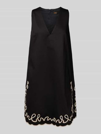 Boss Orange by Hugo Boss Minikleid mit V-Ausschnitt Modell Dembrolai