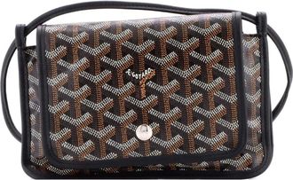 Goyard Plumet Clutch Wallet Coated Canvas crossbody bag - Schwarz