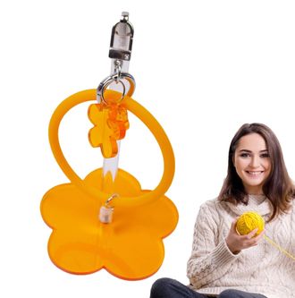 Generic Tragbarer Handdrahthalter, Handdrahthalter zum H&auml;keln | Reise-Garnhalter f&uuml;r Blumenfr&uuml;chte mit Handschlaufe | Crochet Spinner Minder Stand, gestrickt 