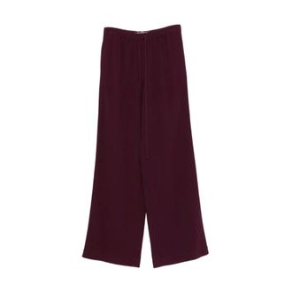 Ermanno Scervino Pantalon avec broderies - Femme - Pantalons - Violet - Taille: 36 FR
