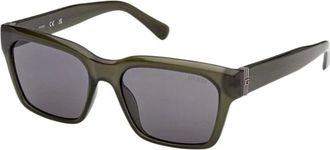 Guess Homme, Accessoires, Vert, Taille: 54 MM Lunettes de soleil carr&eacute;es