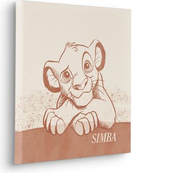 Komar Keilrahmenbild - Disney The Lion King It&acute;s Simba - Gr&ouml;&szlig;e: 40 x 40 cm - Leinwandbild, Kinderzimmer