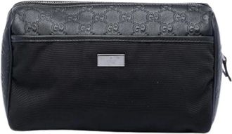 Gucci Pre-owned Vintage Embossed Clutch - Femme - Pre-owned - Noir - Taille: ONE Size