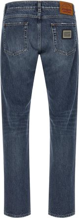 Dolce & Gabbana Stone-Washed Denim Jeans - Blue