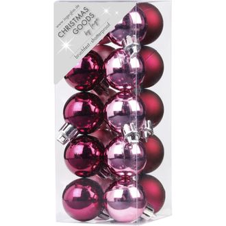 Magic Bodyfashion Weihnachtskugeln Kunststoff 3cm 20er Set - klein & bruchsicher - Christbaumkugeln Weihnachtsbaumkugeln f&uuml;r Weihnachten - Christbaumschmuck & Weihnacht