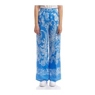 Seventy Jogginghose mit Bandana-Print - - Trousers - Damen - Blau - M