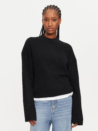 Calvin Klein Pullover Textured Loose Sweater J20J224636 Schwarz Regular Fit