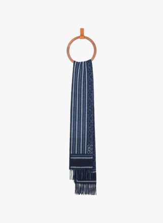 Loewe Echarpe imprim&eacute;e en laine et cachemire