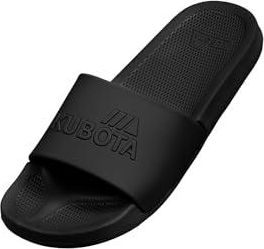 Kubota Claquette Femme - Sandales à enfiler - Chaussures Pour Piscine et Plage - Sandales été - Noir Lisse - 41