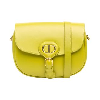 Dior Pre-owned Caro Saddle Bag Lime Green - - Pre-owned - Damen - Gelb - ONE SIZE