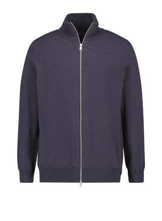 Marc O'Polo Herren Cardigan blau unifarben