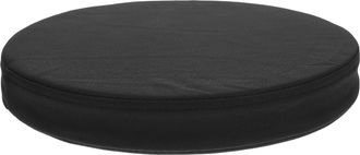 Angoily Rundes Sitzkissen aus PU Leder mit 35cm Durchmesser und 5cm Dicke Weiches Stuhlkissen mit Schaumstofff&uuml;llung Bodenkissen f&uuml;r Meditation und Gartenstuh