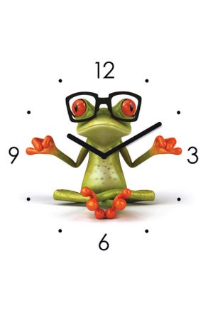 Euroart Wanduhr, Mehrfarbig, Glas, Dekoration, Uhren, Wanduhren