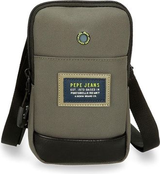 Pepe Jeans London Leighton Gepäcktasche für Herren, grün, Talla única, Umhängetasche