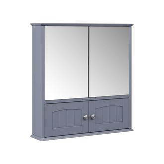 Vicco Spiegelschrank Bianco, Grau, 56 x 58 cm