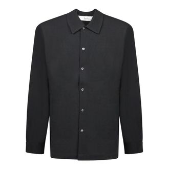 S&eacute;fr Manches longues- boutonn&eacute;e sur le devant - Homme - Chemises - Noir - Taille: S