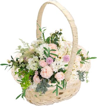 Generic Mini gewebter Blumenkorb, winzige Miniaturimitation Rattank&ouml;rbe | &Auml;sthetische Fotografie -Requisiten, dekorativer Beh&auml;lter f&uuml;r das Haus im Kindergarte