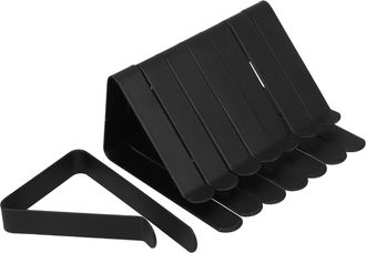 BESTONZON 8stücke Edelstahl Tischdeckenklammern Für Picknicktische Winddichte Tischdeckenhalterklammern Für Outdoor-tische Robuste Tischdeckenklammern Für Innen