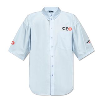 Balenciaga Kurzarmhemd - - Shirts - Herren - Blau - L