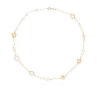 Tory Burch Femme, Accessoires, Jaune, Taille: ONE Size Pearl Necklace