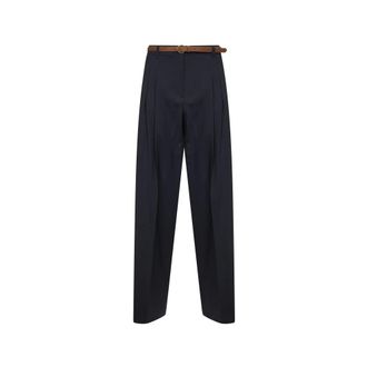 Max Mara Bacio Hose - - Trousers - Damen - Blau - L