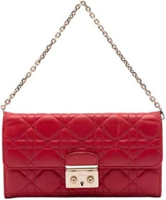 Dior Sac bandouli&egrave;re Promenade Pre-owned - Femme - Pre-owned - Rouge - Taille: ONE Size