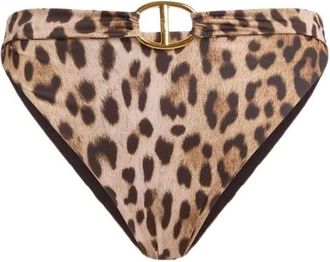 Moschino Femme, Maillots de bain, Brun, Taille: 46 FR Slips de bain imprim&eacute;s en Lycra
