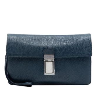 Prada Pre-owned Vintage Clutch - - Pre-owned - Damen - Blau - ONE SIZE