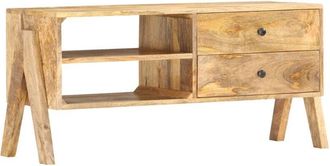 vidaXL Meuble TV 97 x 35 x 47 cm Bois de manguier massif vidaXL