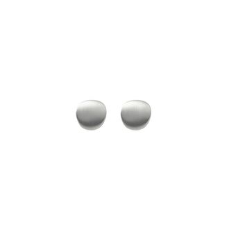 Dansk Copenhagen Tove Waterproof Silver Stainless Steel Post Earrings - Brushed Finish - Femme - Accessoires - Gris - Taille: ONE Size