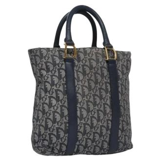 Dior Sac &agrave; main Pre-owned Trotter en toile - Femme - Pre-owned - Bleu - Taille: ONE Size