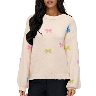 Only Onlbrunhilda Life Ls Bow O-Neck KNT