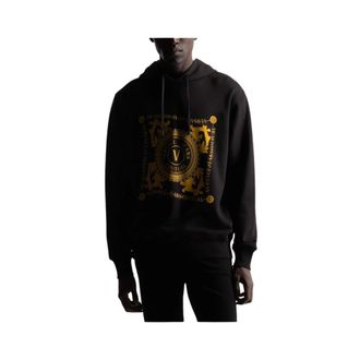 Versace Jeans Couture Homme, Sweatshirts et sweats &agrave; capuche, Noir, Taille: XS Sweat &agrave; capuche 75Gaif07