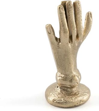 Doing Goods Porte-carte en laiton mat Jana Hand Doing Goods