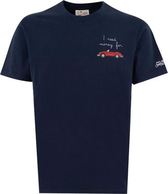 MC2 Saint Barth Homme, Tops, Bleu, Taille: L Money FOR CAR 61 EMB T-shirt