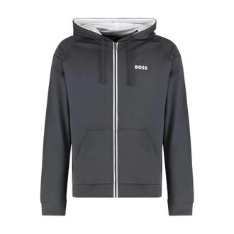 HUGO BOSS Kapuzenpullover mit durchgehendem Rei&szlig;verschluss - - Sweatshirts & Hoodies - Herren - Grau - XL