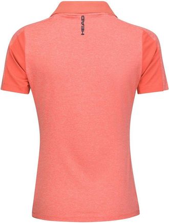 Head Poloshirt Tennis-Padel Tech (atmungsaktiv, schnell trocknend) korallrot Damen