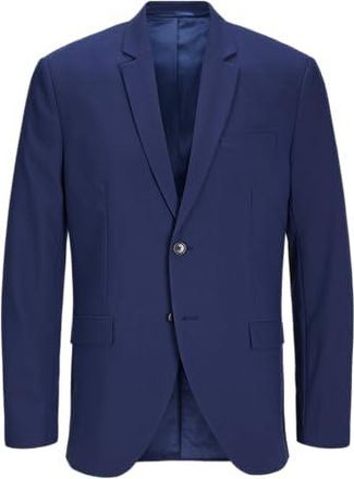 Jack & Jones Jprbushwick Harry Blazer Slim Fit Veste de Costume, Bleu médiéval/Coupe : Coupe ajustée, 52 Homme