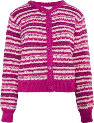 Izia Strickjacke Damen Beerenpink Mehrfarbig