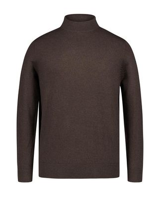 Bugatti Herren Pullover braun unifarben