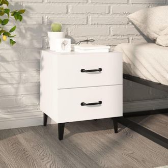 vidaXL vidaXL Nachttisch Wei&szlig; 40x35x47,5 cm