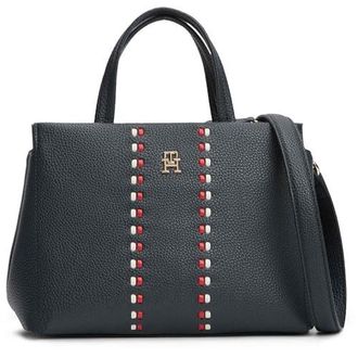 Tommy Hilfiger Th Timeless Mini Satchel Aw0Aw18154, Cartable Femme, Blue (Space Blue), Taille Unique