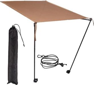 Generico Strandschirme F&uuml;r Sand, Strapazierf&auml;hig,, Tragbar, Einziehbare Terrassenmarkise, Einziehbare Markisen-Strandschirme | Leichter Strandschirm, Terrassen
