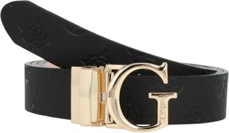 Guess Femme, Accessoires, Noir, Taille: L Ceinture r&eacute;versible en simili cuir avec logo