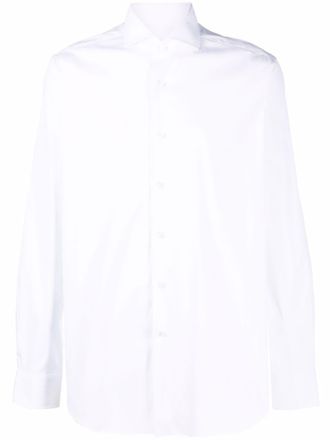 Xacus chemise &agrave; ourlet incurv&eacute; - Blanc
