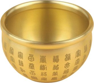 BESPORTBLE Kupfer Schatzschale 75cm Chinesische Feng Shui Geldschale Dekorative Metallsch&uuml;ssel f&uuml;r Zuhause und B&uuml;ro