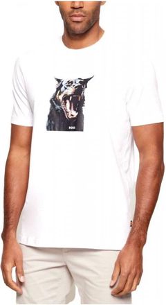 HUGO BOSS Homme, Tops, Blanc, Taille: S Boss - Hauts > T-Chemises