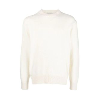 Laneus Wei&szlig;e Rundhals Strickpullover - - Knitwear - Herren - Wei&szlig; - XL